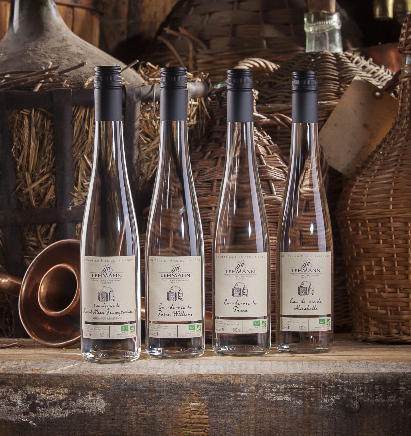 Eaux-de-vie Bio - Distillerie Artisanale LEHMANN - certification Ecocert